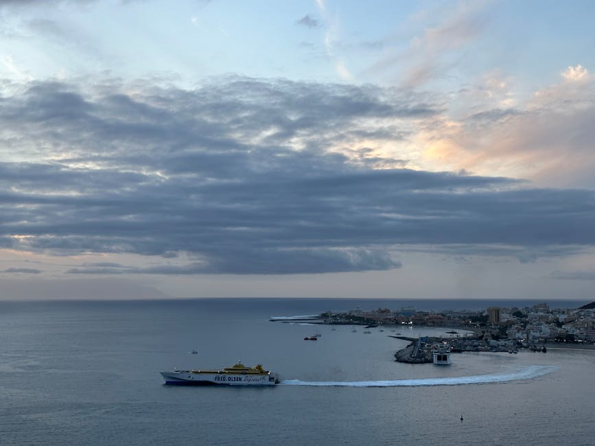 Los Cristianos harbour ferry view Tenerife