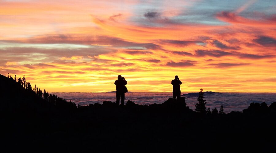 Sunset on Mount Teide Tenerife
