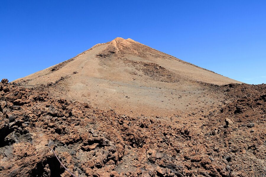 Teide summit view over the Atlantic
