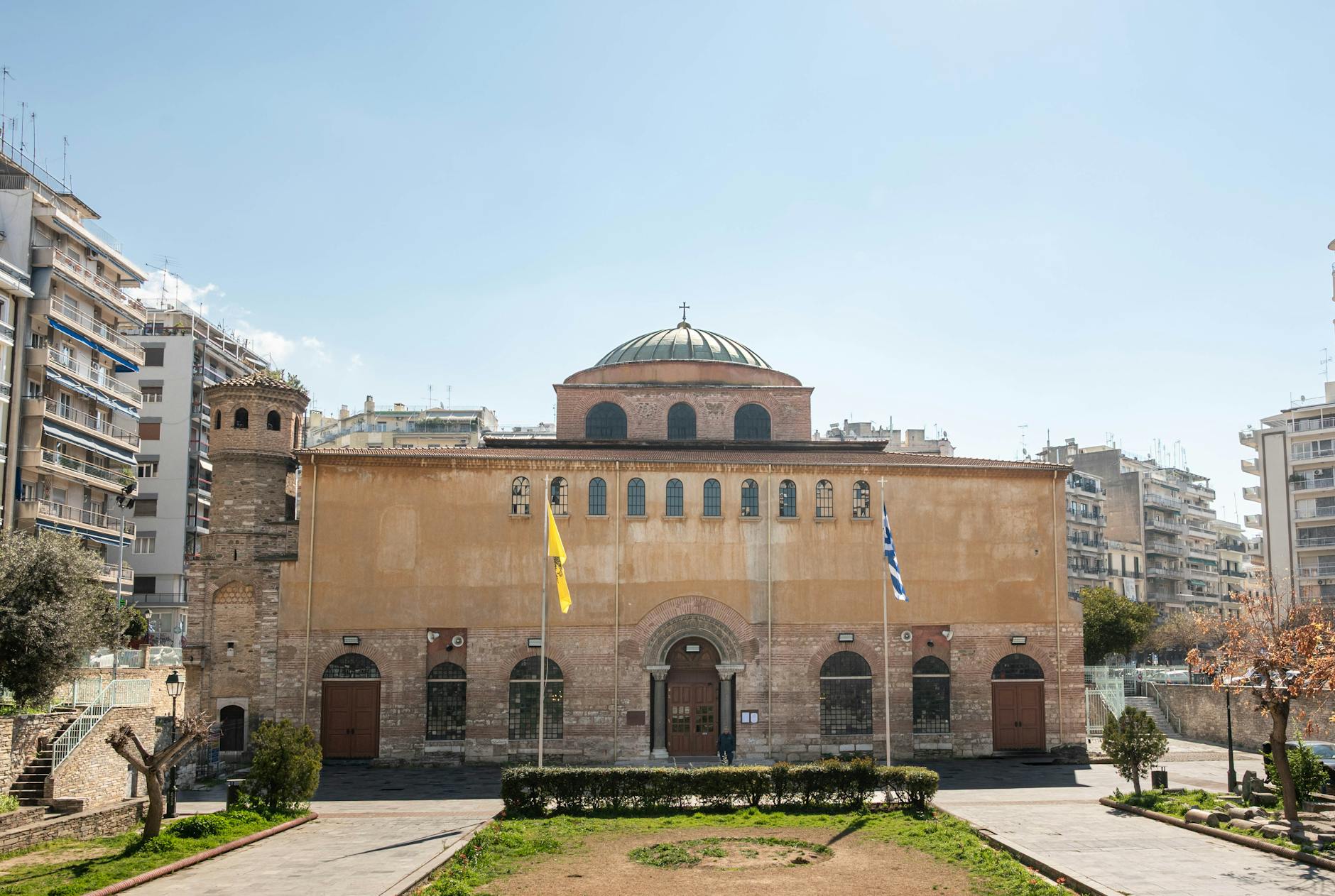 Historic Hagia Sophia Church in Thessaloniki, Greece