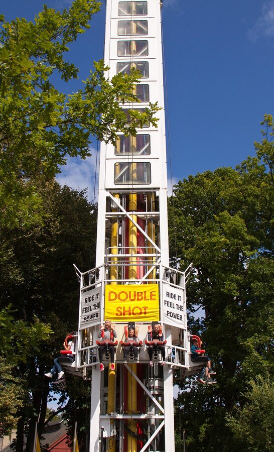 Amusement park hill ride at Tivoli Gardens