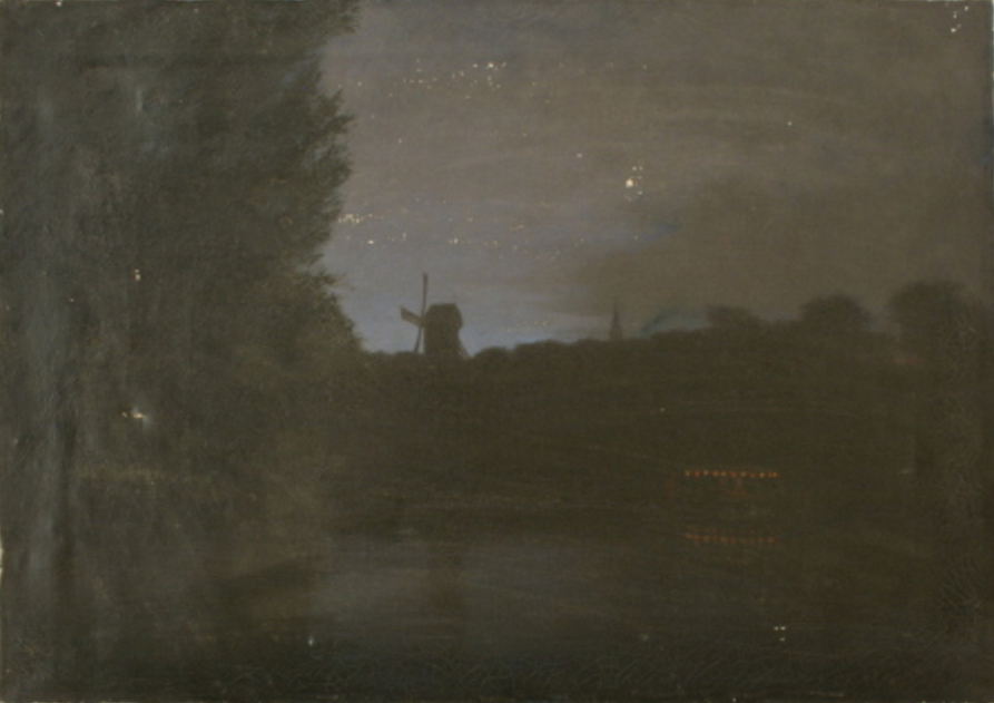 Vilhelm Pacht painting of Tivoli at night in 1884