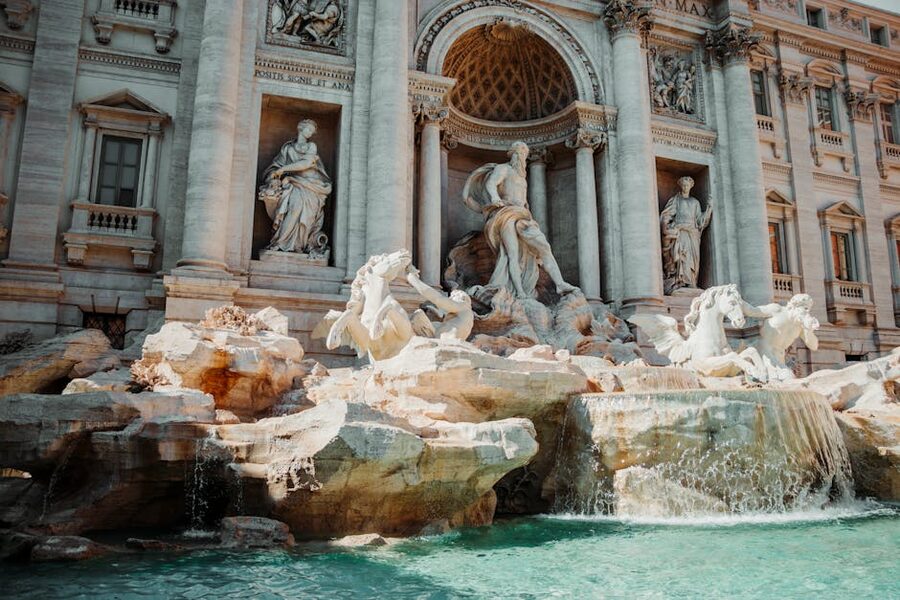 Trevi Fountain intricate