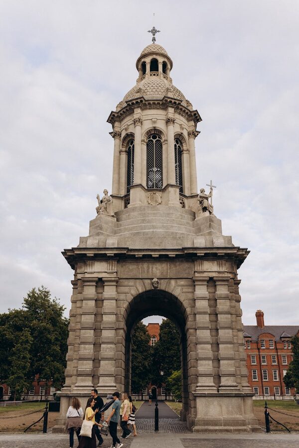The Campanile bell tower at Trinity College Dublin