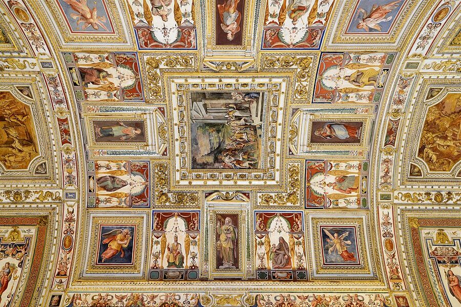 Gallery of Maps ceiling frescoes in the Vatican Museums