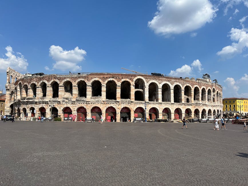 Ancient Verona Arena amphitheatre