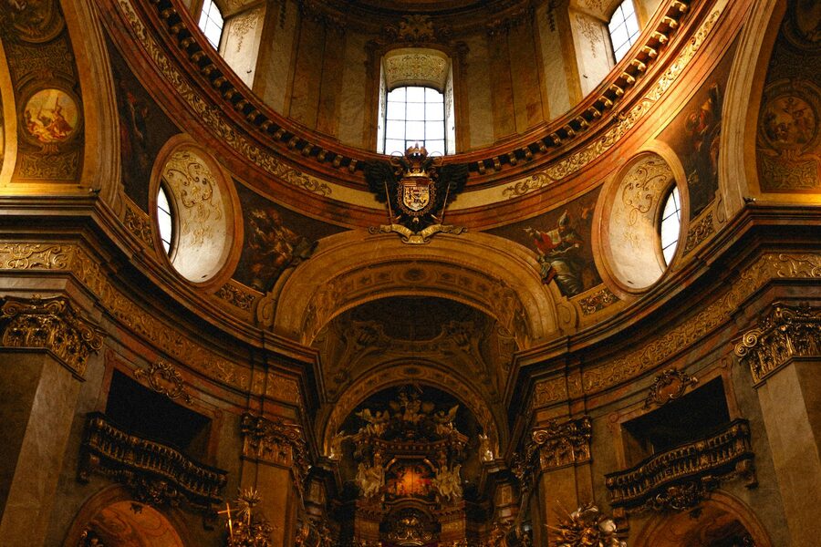 Baroque church interior Vienna