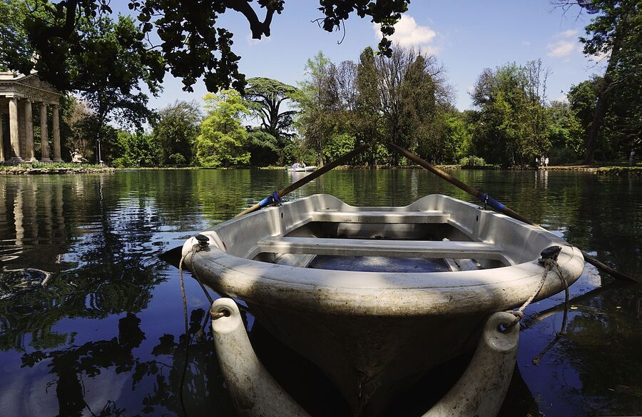 Villa Borghese lake and gardens, Rome