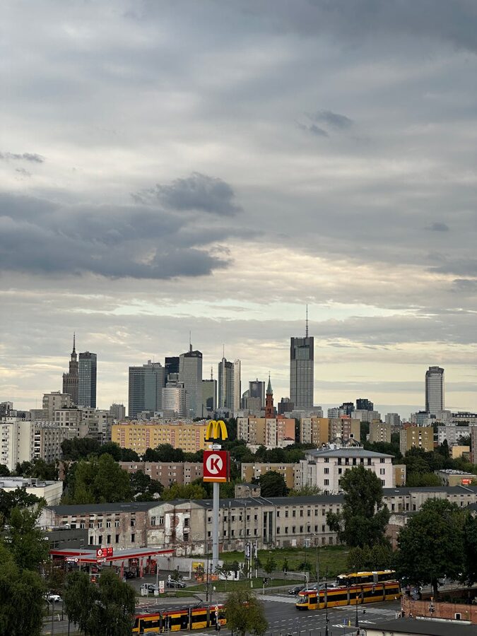 Warsaw modern skyline