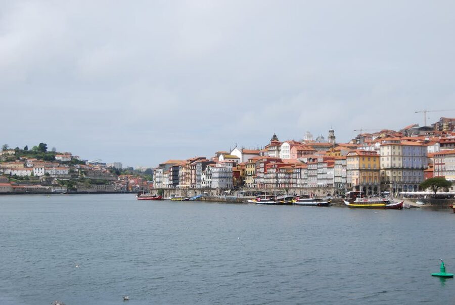 Porto Douro waterfront with colorful buildings